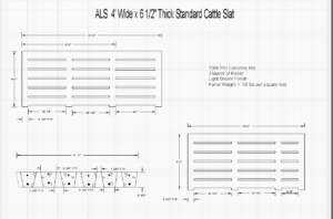 Two Different Varieties of Cattle Slats | Al’s Concrete Products, Inc.